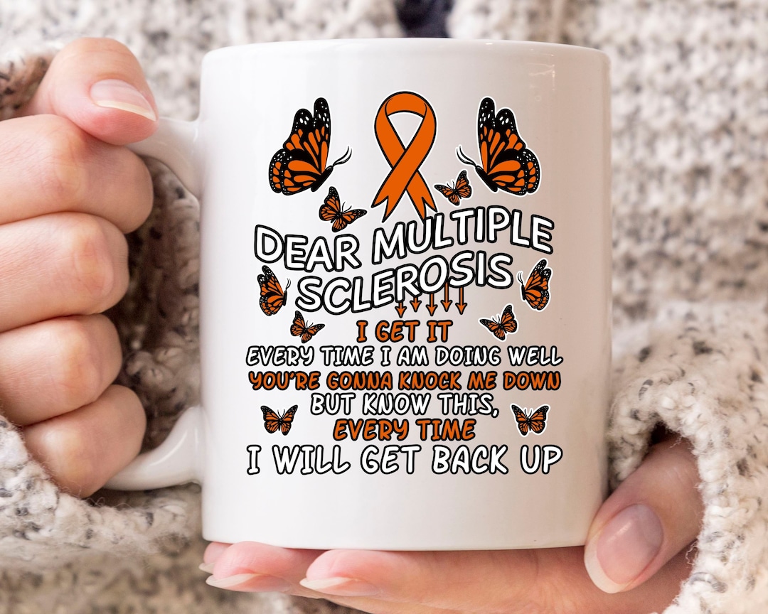 Multiple Sclerosis Awareness Coffee Cup for MS Warrior Fighter ...