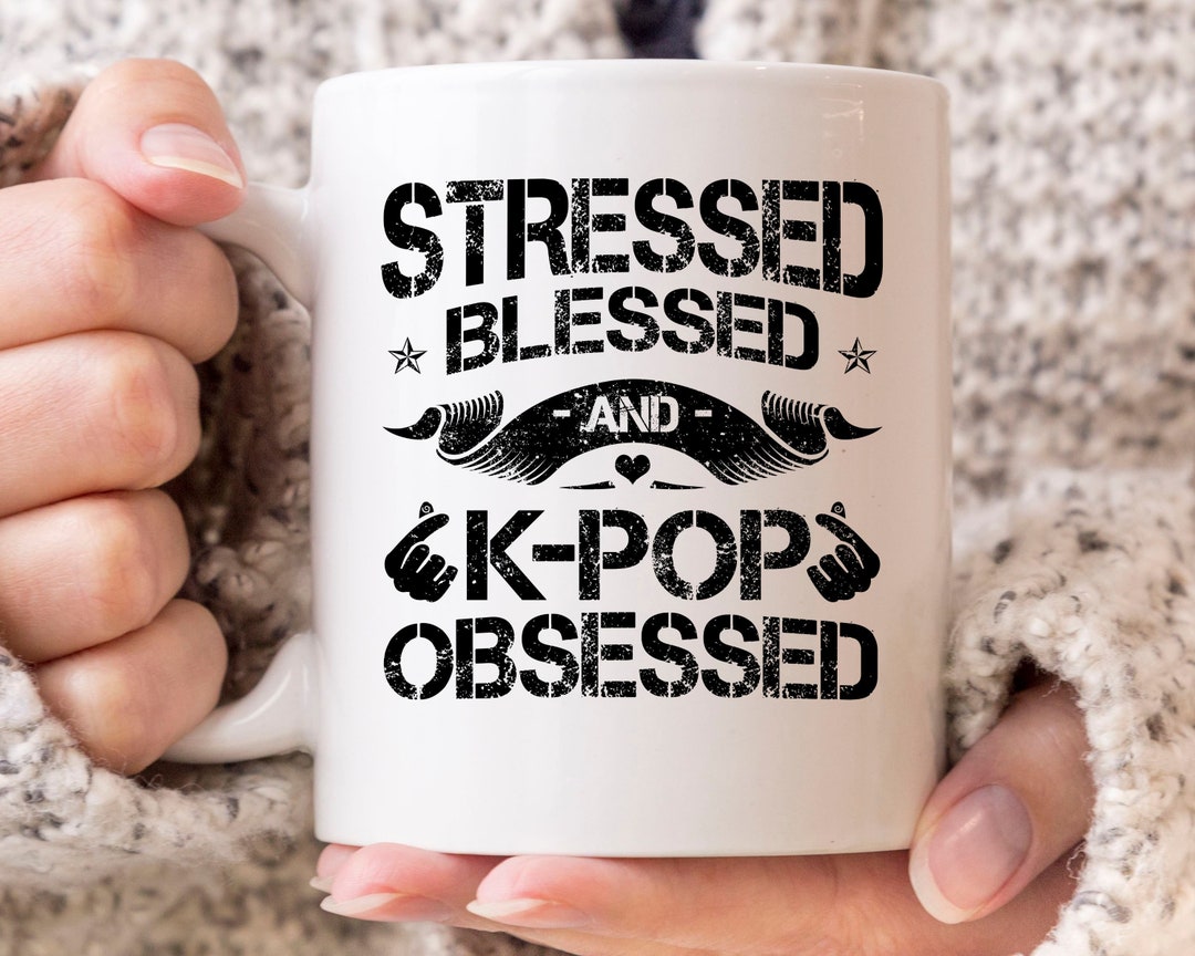 Destacado bendito y K-pop obsesionado taza, bandera de Corea del Sur ...