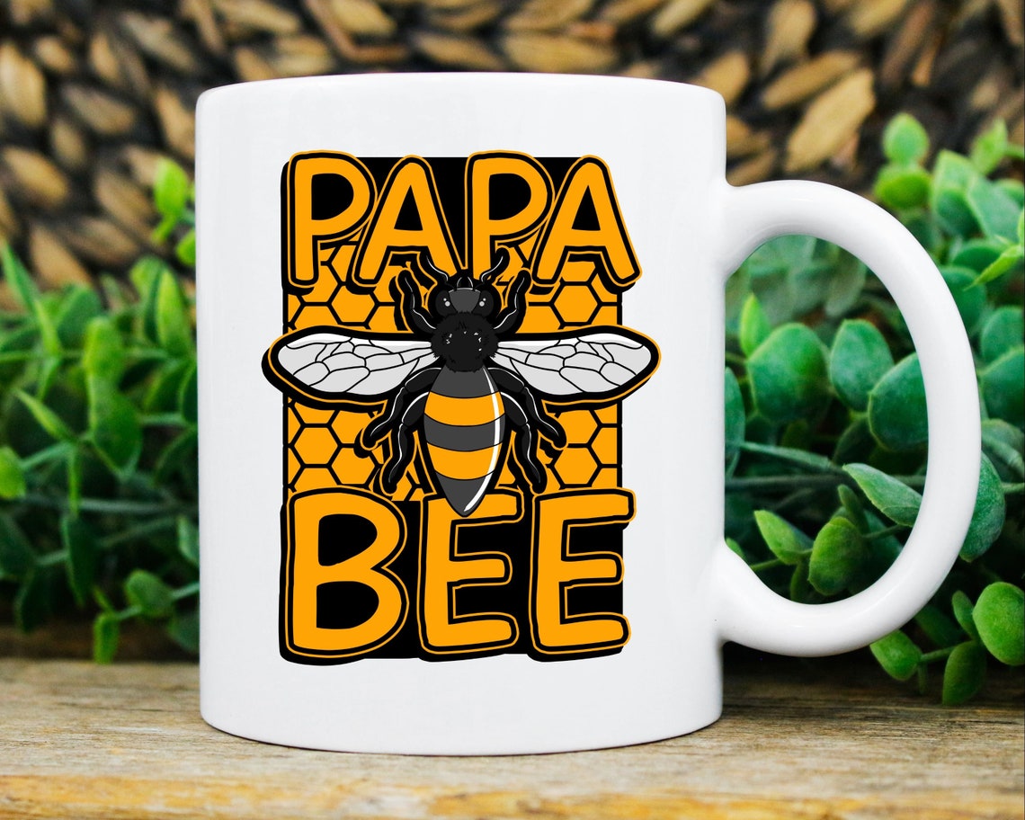 Papa Bee Mug, Cute Beekeeping Coffee Cup for Honey Bee Lovers, Cute ...