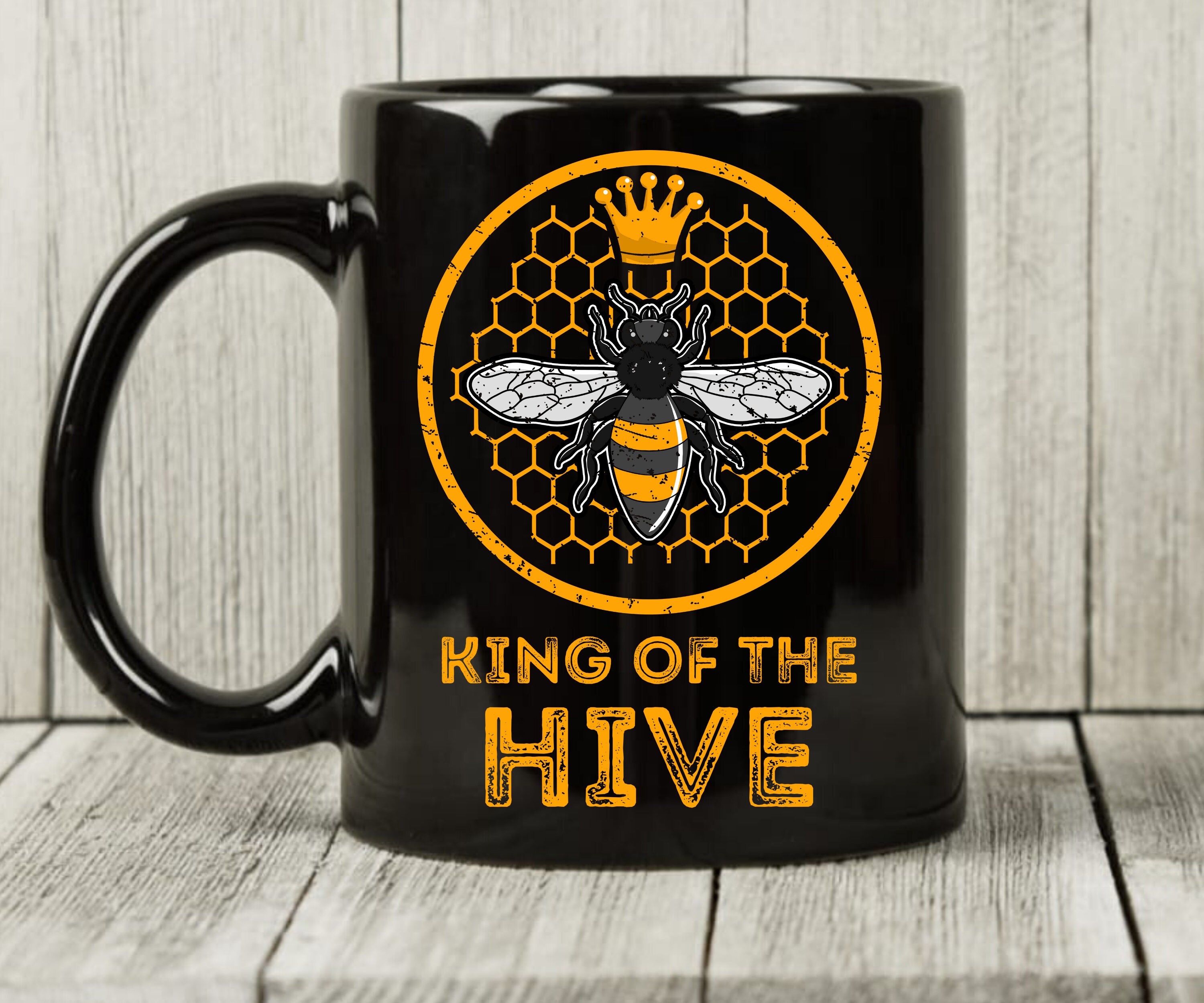 King of the Hive Mug Cute Beekeeping Coffee Cup for Honey Bee - Etsy