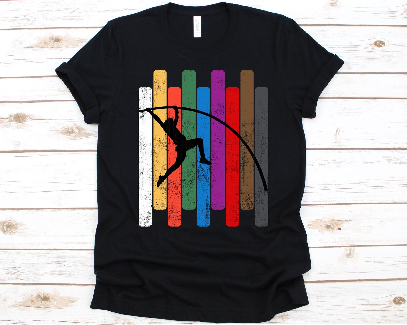Retro Pole Vaulting Shirt, Gift for Pole-vaulter, Pole Vaulting Lovers ...