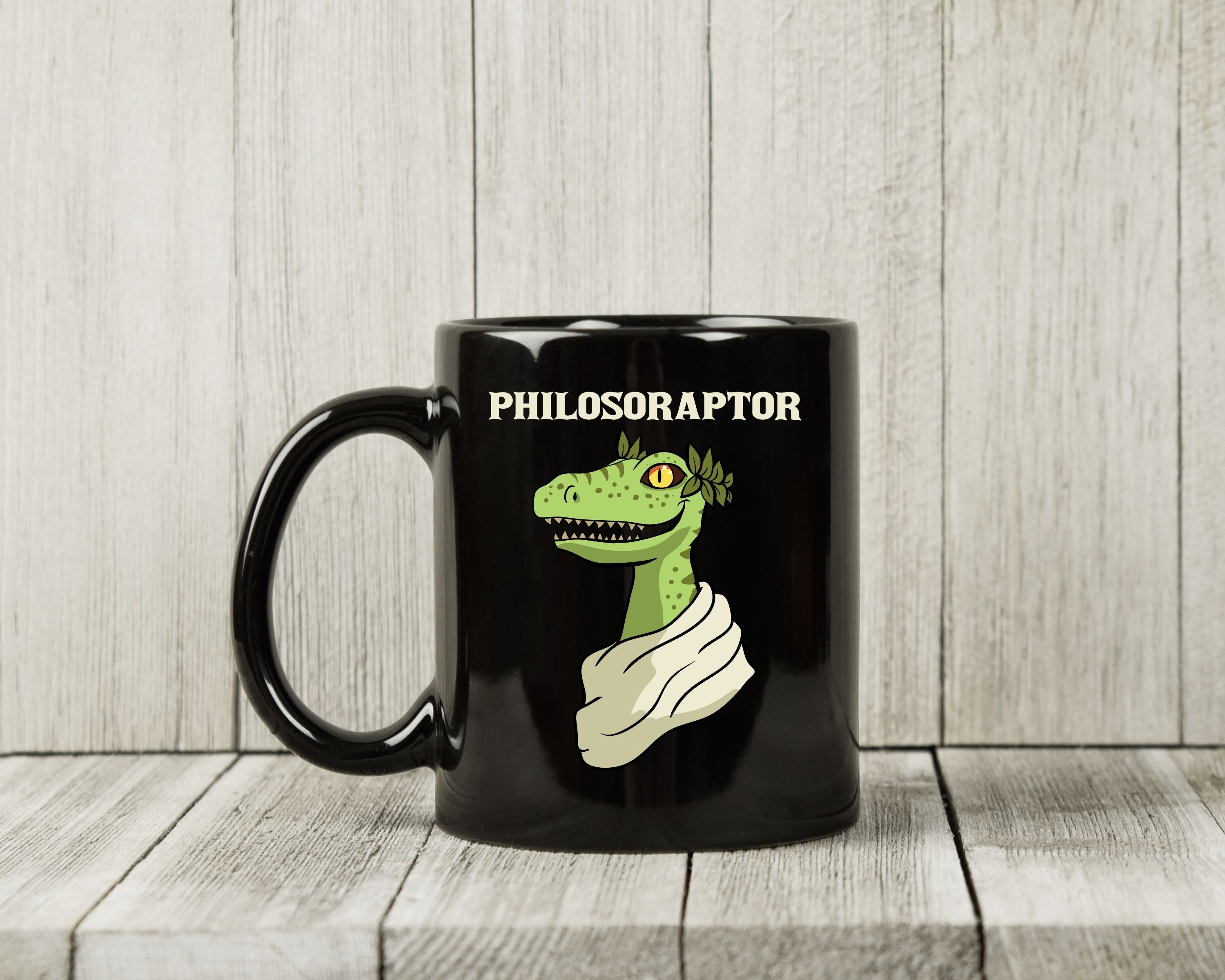Philosoraptor Mug Cute Velociraptor Dinosaur Coffee Cup for - Etsy