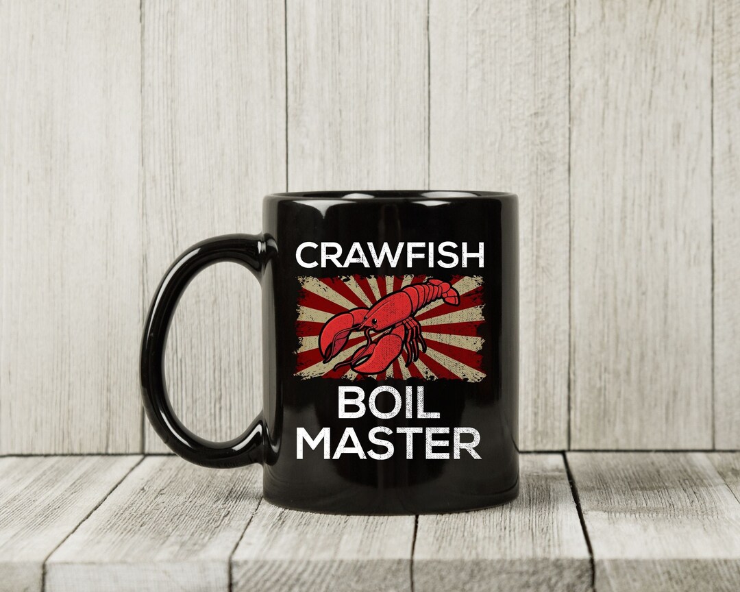 Crawfish Boil Master Mug, Funny Mardi Gras Gift Idea, Crayfish Party ...