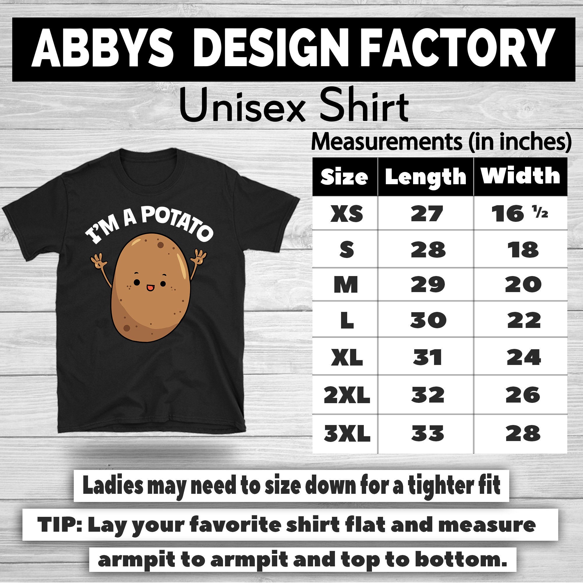 I'm A Potato Shirt, Potato Shirt, Funny Potato Shirt, Potato Lover ...