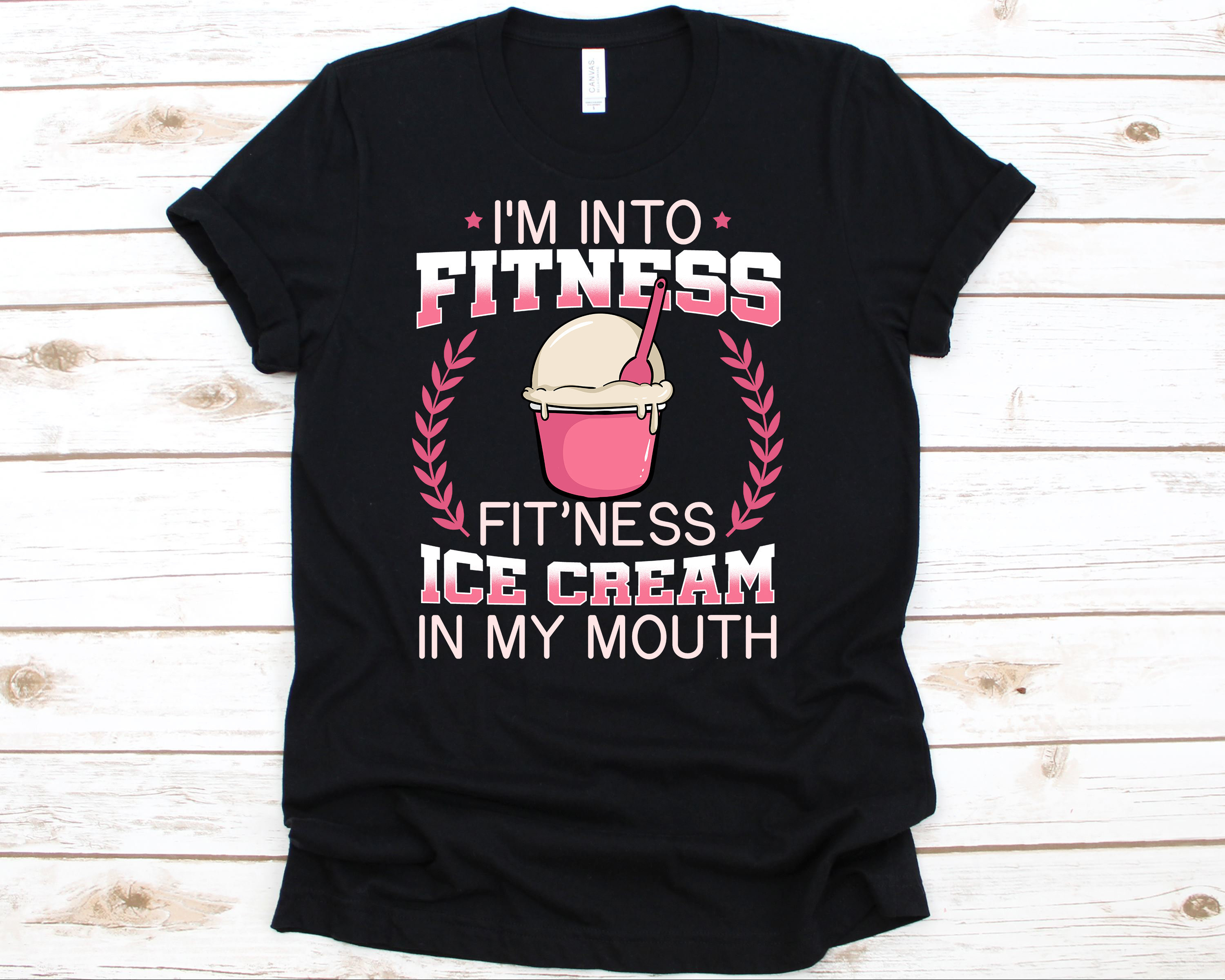 I'm Into Fitness Ice Cream Shirt, Ice Cream Shirt, Ice Cream Party, Ice ...