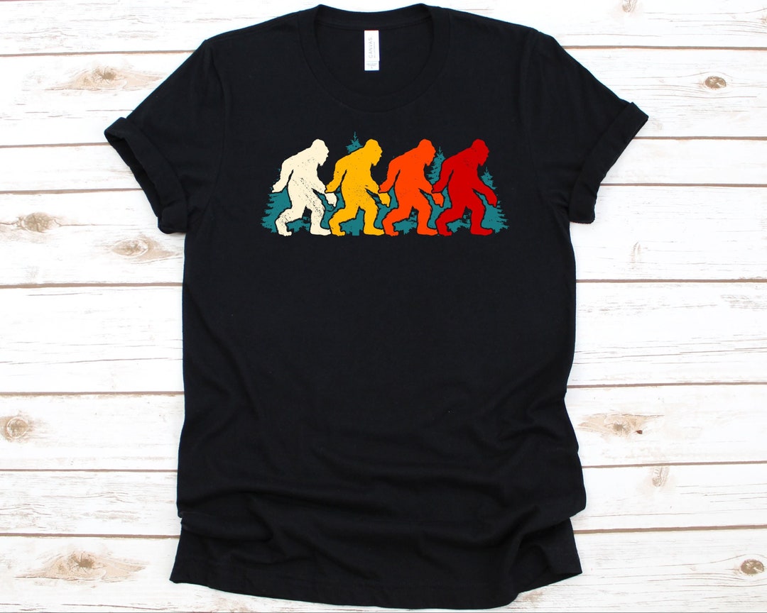 Bigfoot Shirt, Ape-like Creatures Design for Men and Women, Large ...