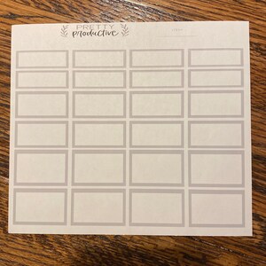 Hobonichi Cousin Boxes for Weekly View- Formatted for the Hobonichi ...