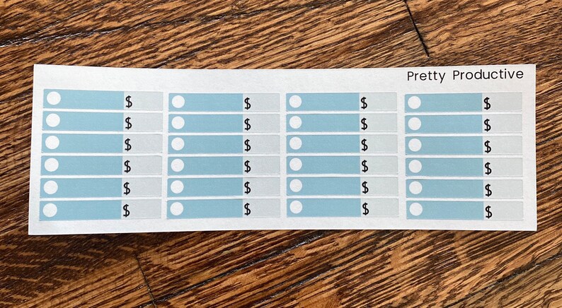 NEW Checkbox Budget Planner Stickers - 8 Color Choices to Match Your ...