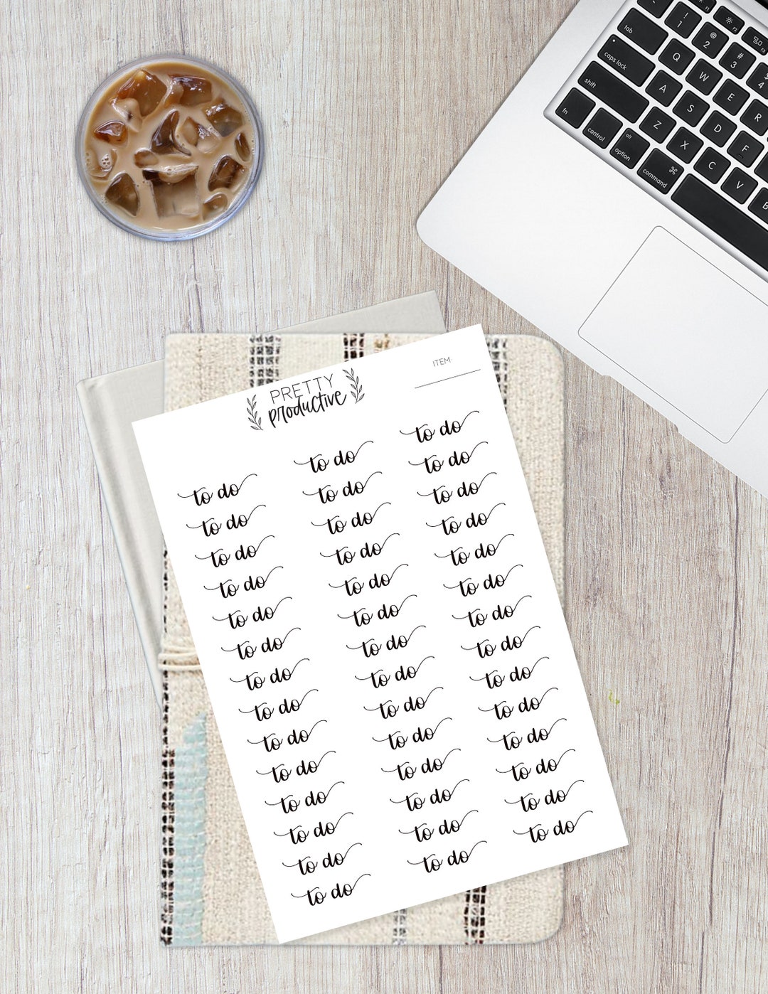 To Do Planner Stickers (all Black or Foiled) - Etsy