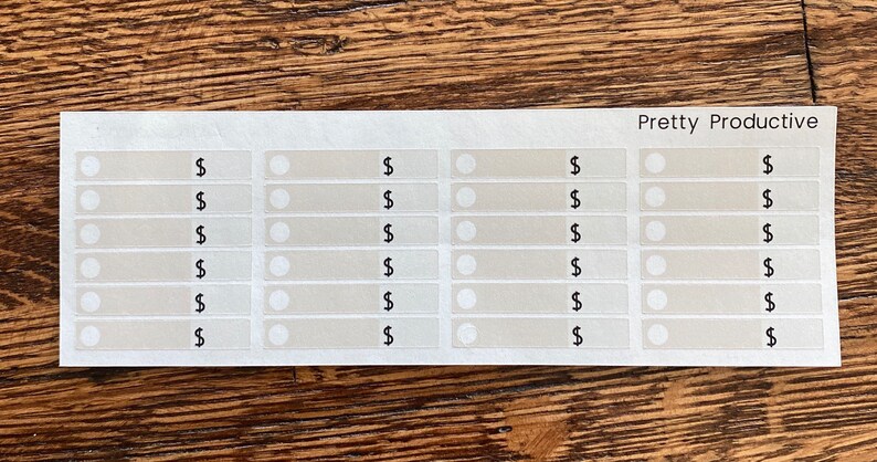 NEW Checkbox Budget Planner Stickers - 8 Color Choices to Match Your ...