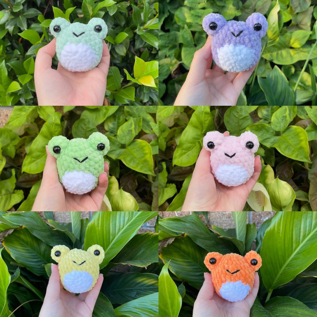 Philbert the Little Frog Cute Crocheted Soft and Fluffy Amigurumi ...