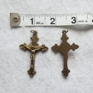 Bronze Metallic Bead Catholic Rosary With Holy Family / Holy Spirit ...