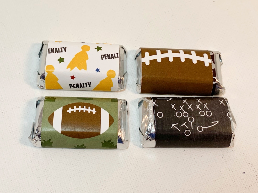 Football Game Time Candy Bar Wrappers - Etsy