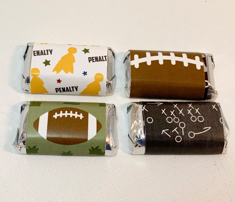 Football Game Time Blue Team Candy Bar Wrappers - Etsy
