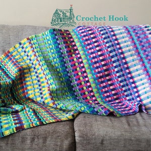 CROCHET PATTERN Lines and Stripes Temperature Blanket - PDF Digital ...