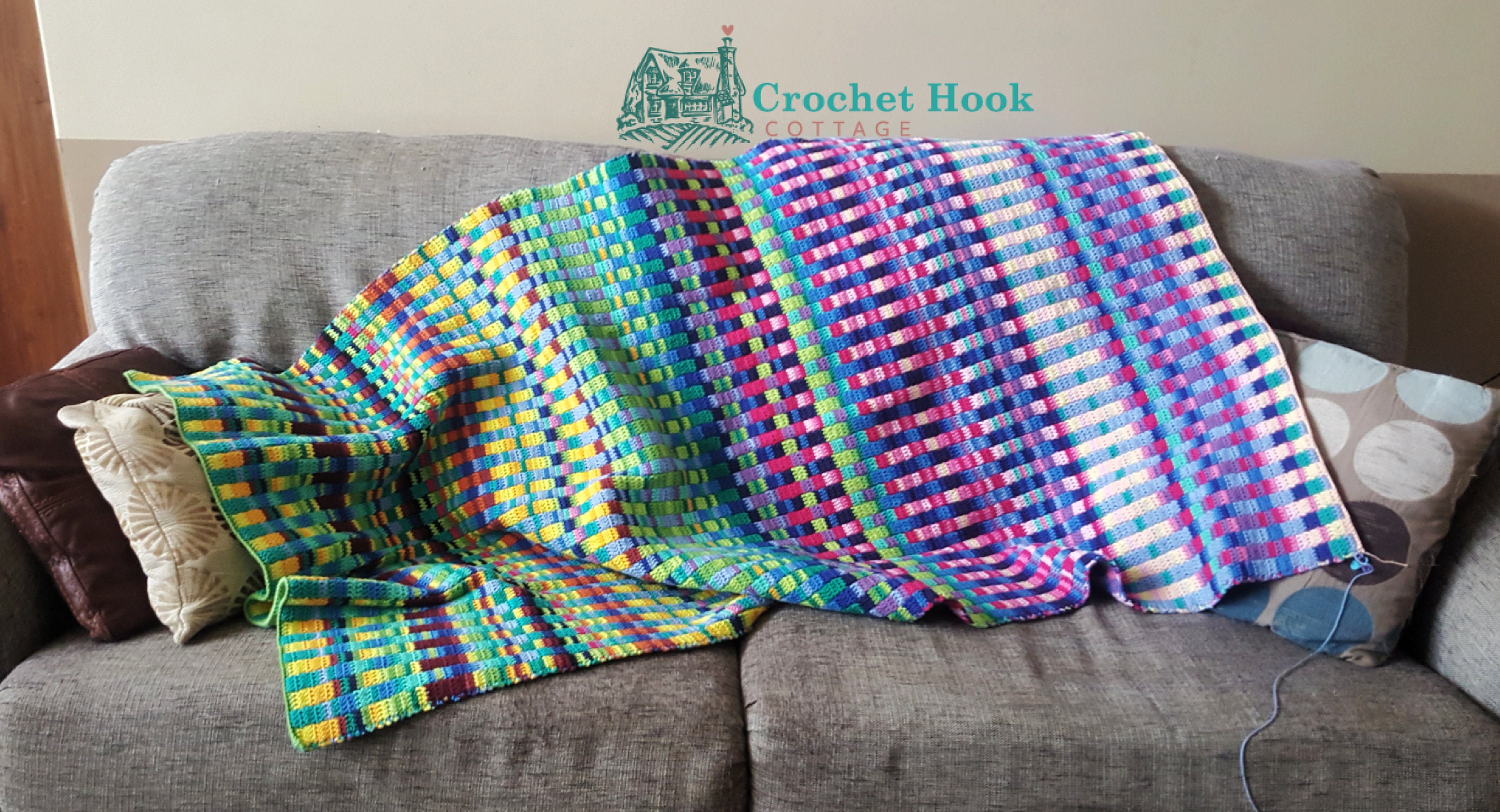 CROCHET PATTERN Lines and Stripes Temperature Blanket - PDF Digital ...