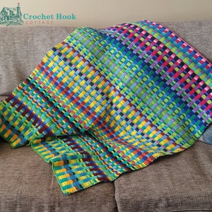 CROCHET PATTERN Lines and Stripes Temperature Blanket - PDF Digital ...