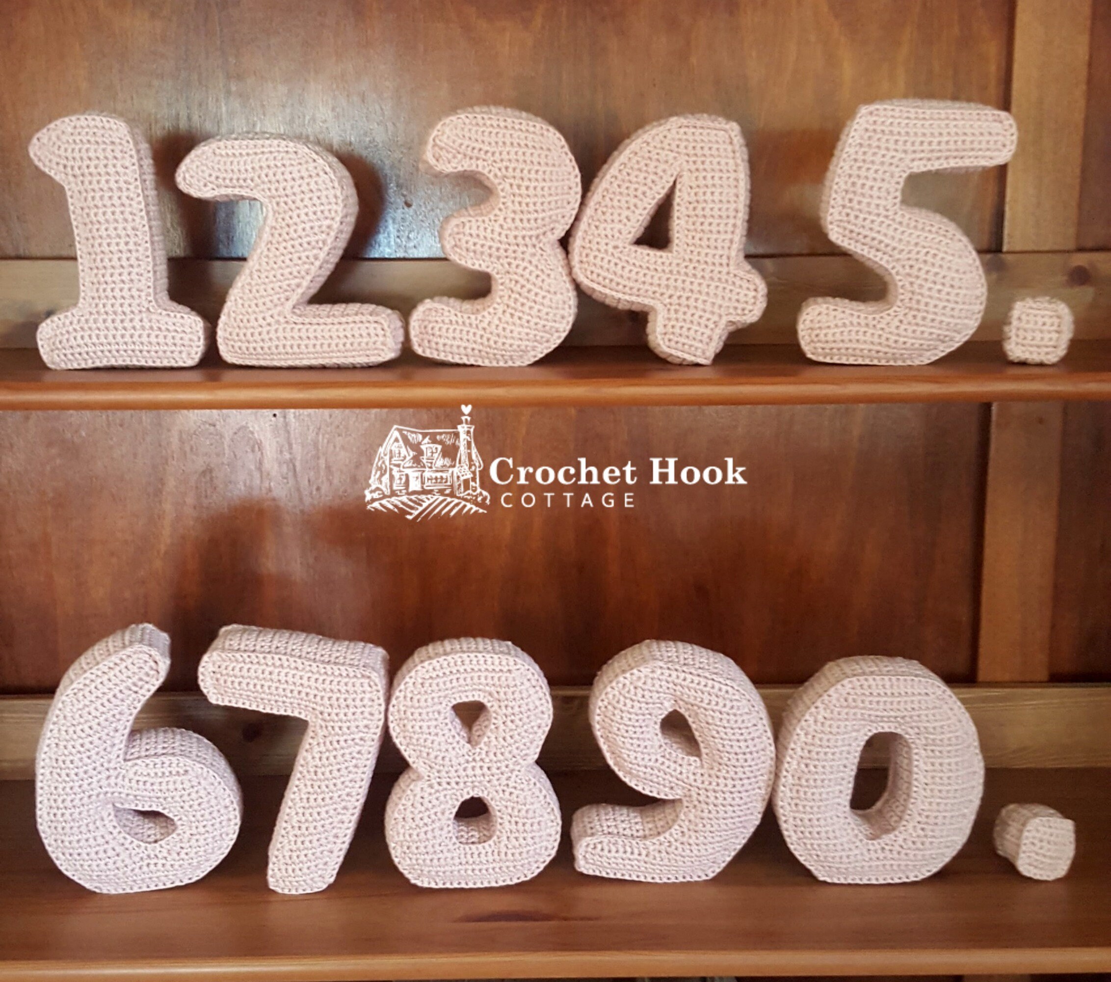 Number Eight Crochet Numbers 3D Soft Numerals Mostly - Etsy
