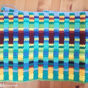 CROCHET PATTERN Lines and Stripes Temperature Blanket - PDF Digital ...