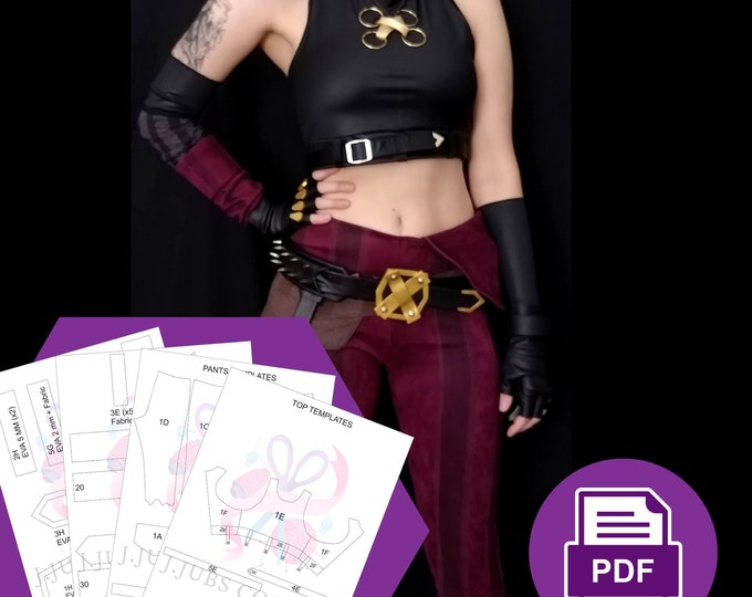 Jinx's Costume - Arcane Template - Etsy