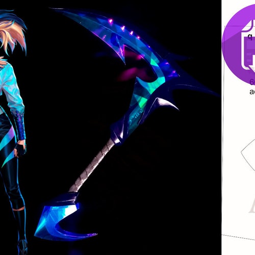 K/DA Akali Kama and Kunai Weapons Pattern League of Legends - Etsy