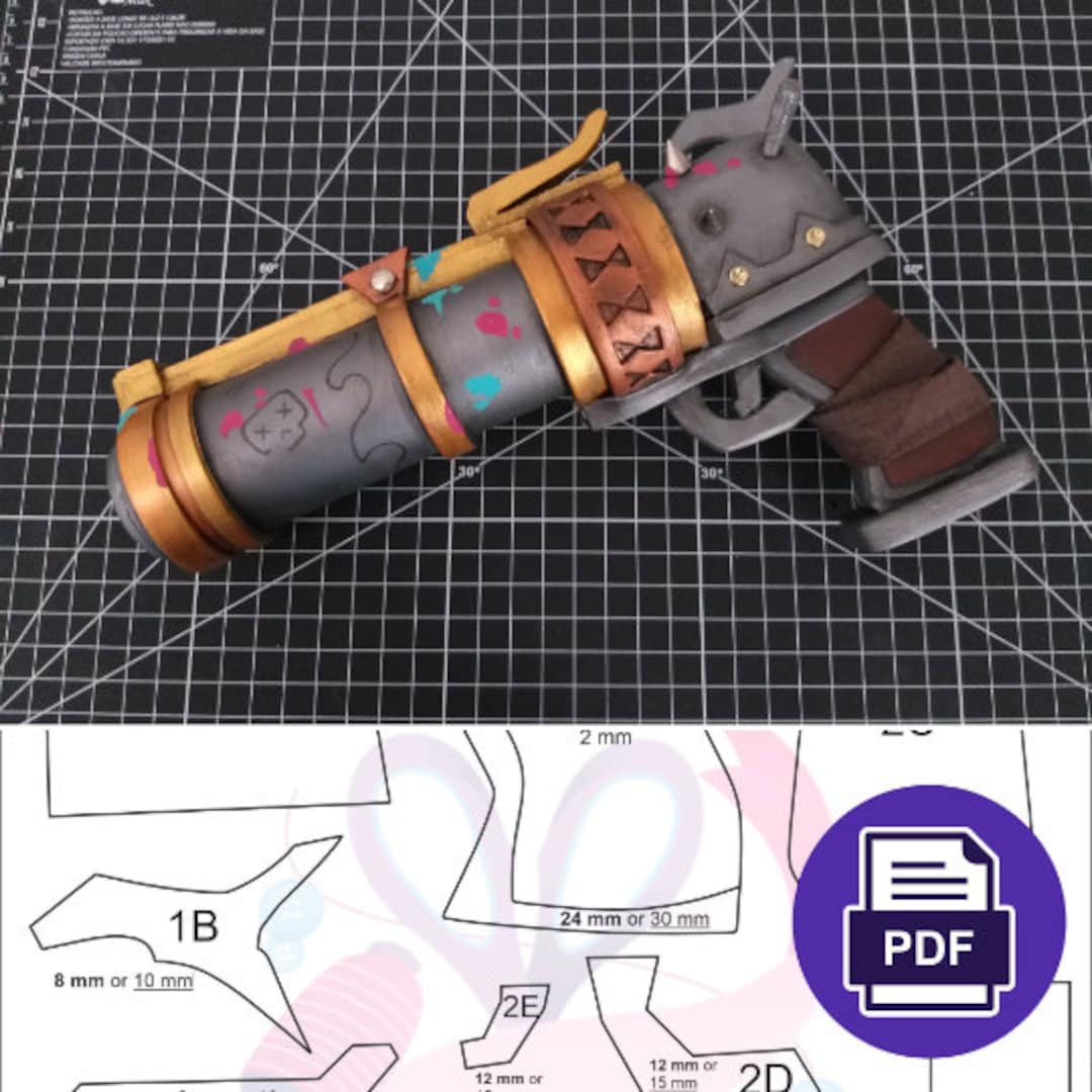 Jinx's Gun - Arcane Template - Etsy