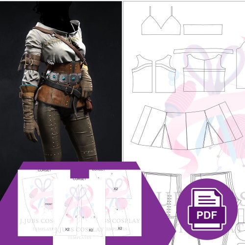 Ciri Boots Cover the Witcher 3 pattern - Etsy