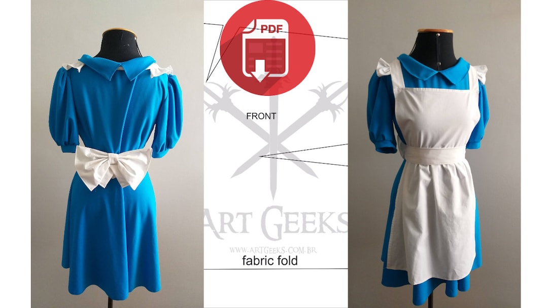 Alice's Adventures in Wonderland Dress pattern - Etsy