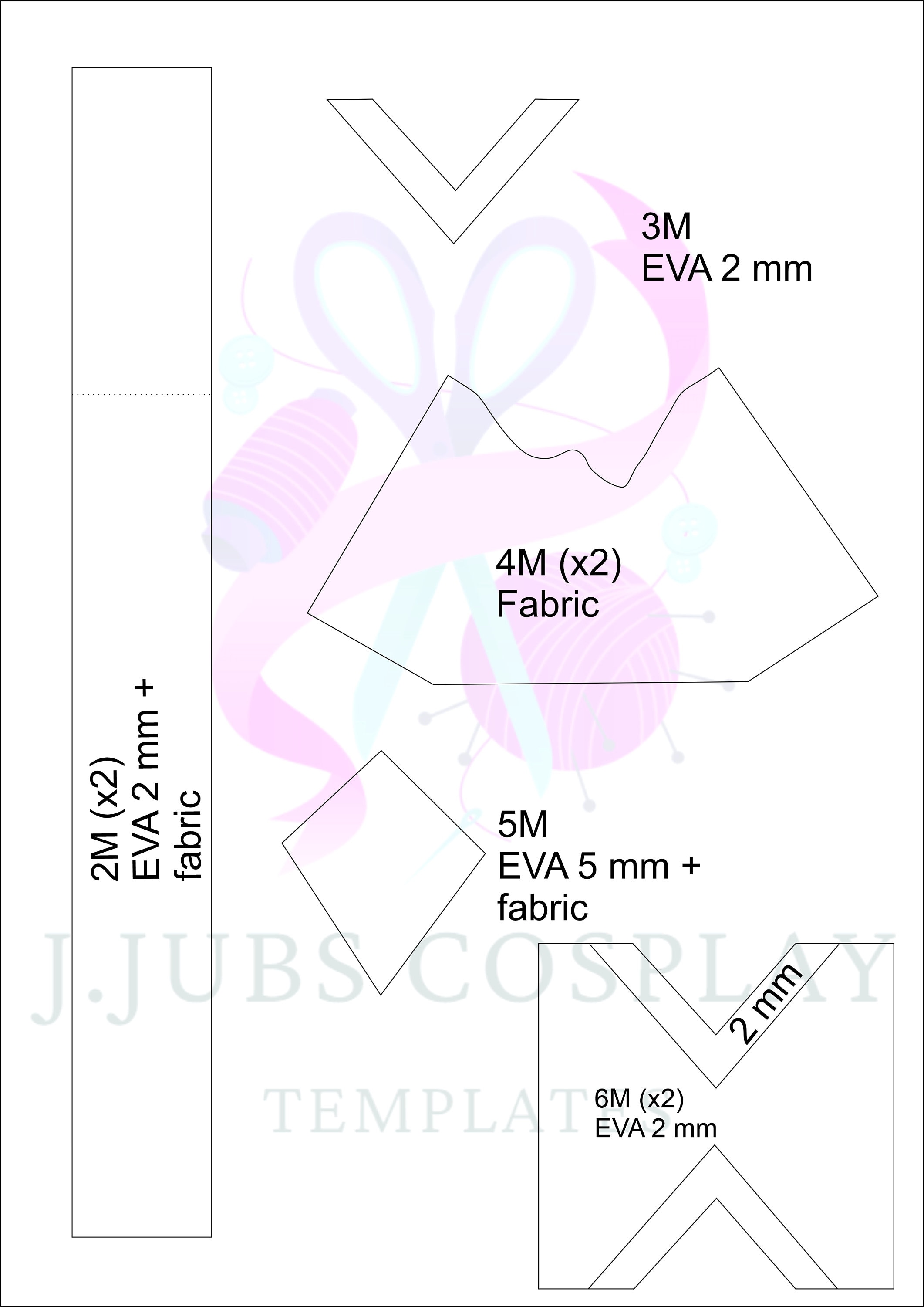 Jinx's Costume - Arcane Template - Etsy Australia