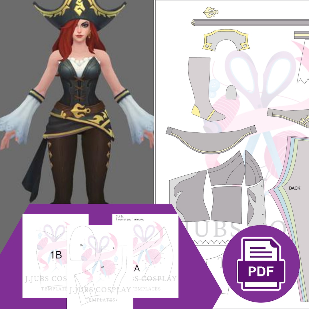 Miss Fortune's OUTFIT - Wild Rift Template - Etsy