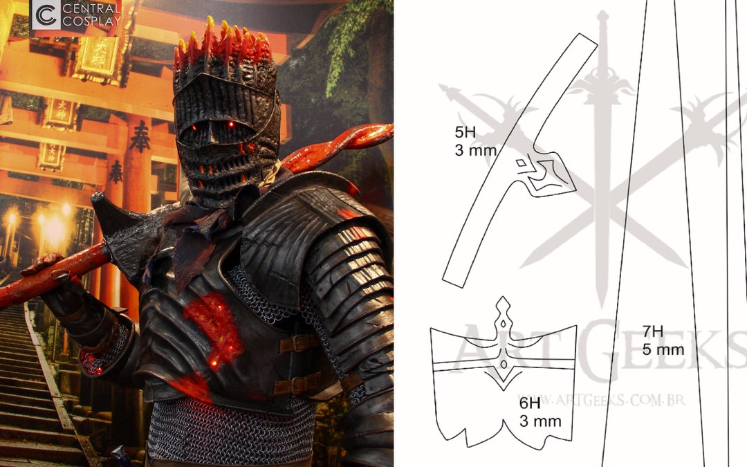 Soul of Cinder ARMOR SWORD DarkSouls III Pattern - Etsy Italia