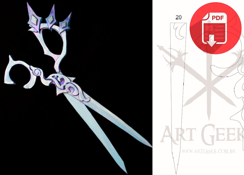 Gwen Scissors League of Legends PATTERN - Etsy