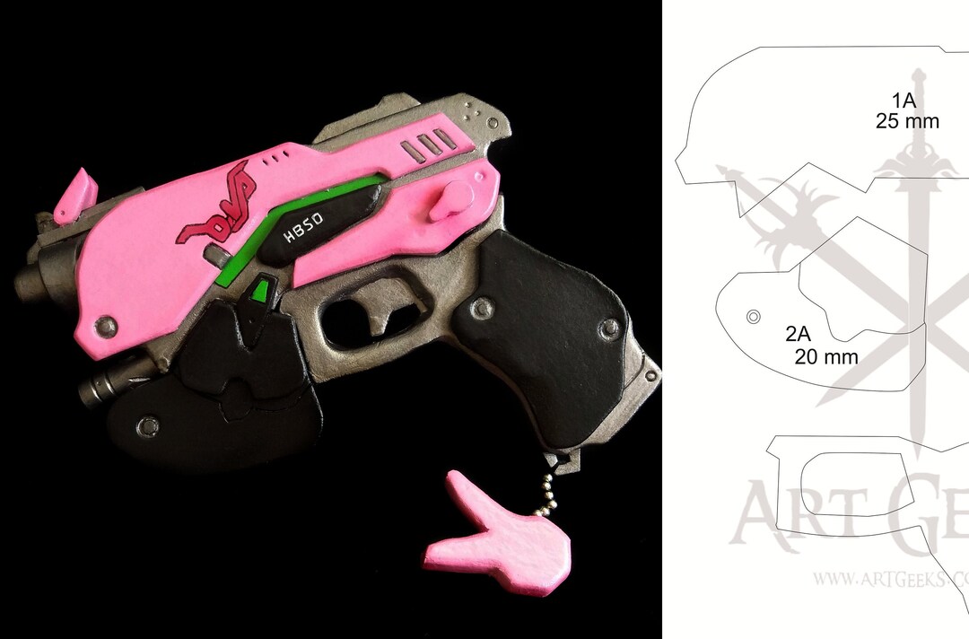 D.VA GUN Overwatch pattern - Etsy