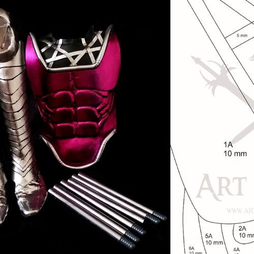 Gambit XMEN Boots Cover and Breastplate pattern - Etsy Canada