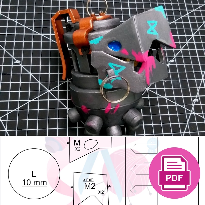 Jinx's Grenade - Arcane Template - Etsy Canada