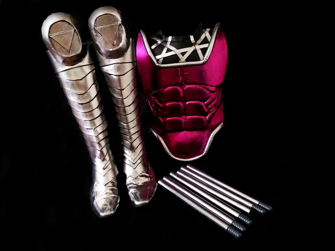 Gambit XMEN Boots Cover and Breastplate pattern | Etsy Canada