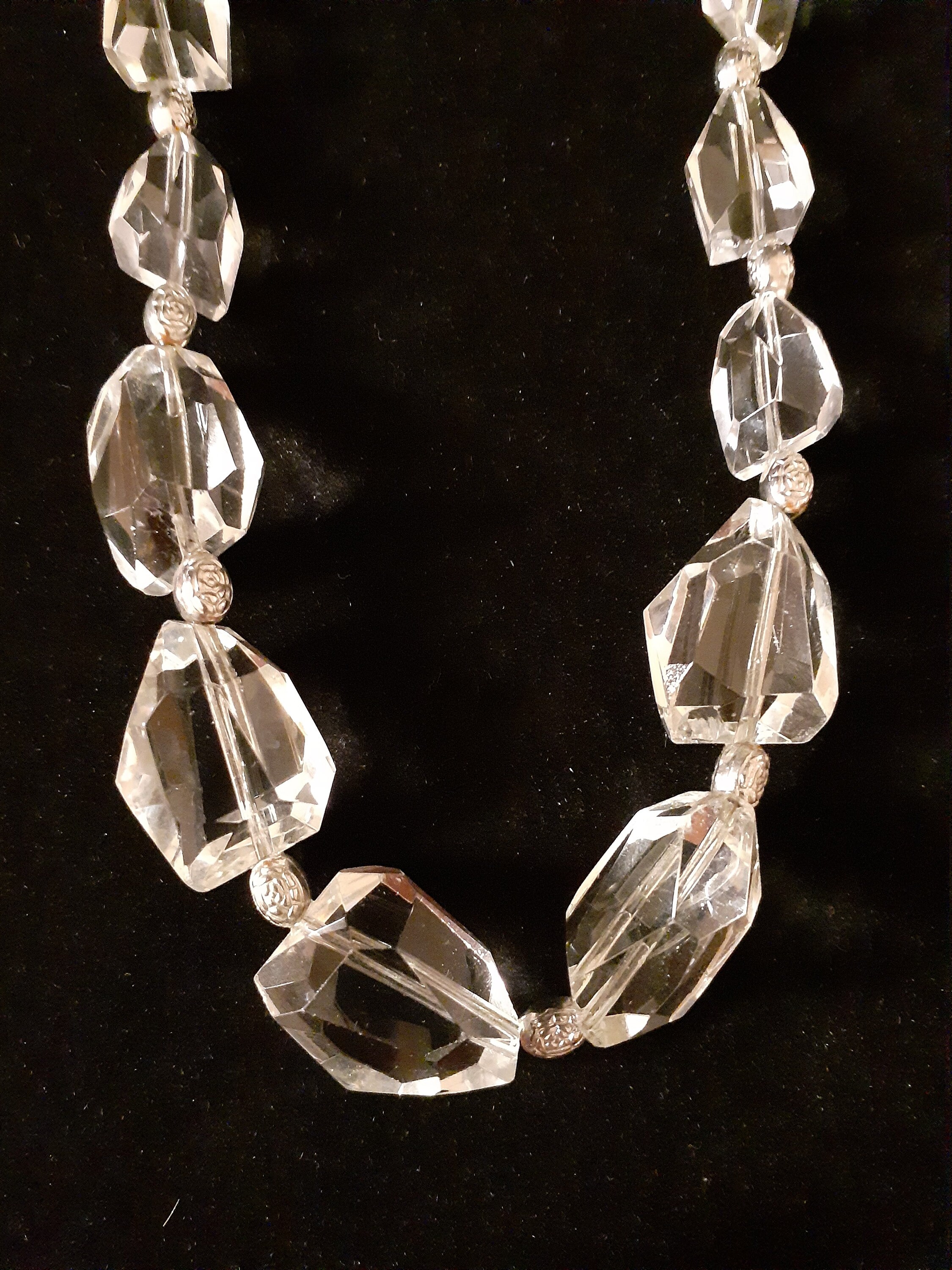 Cookie Lee Chunky Glass Bead Necklace Etsy
