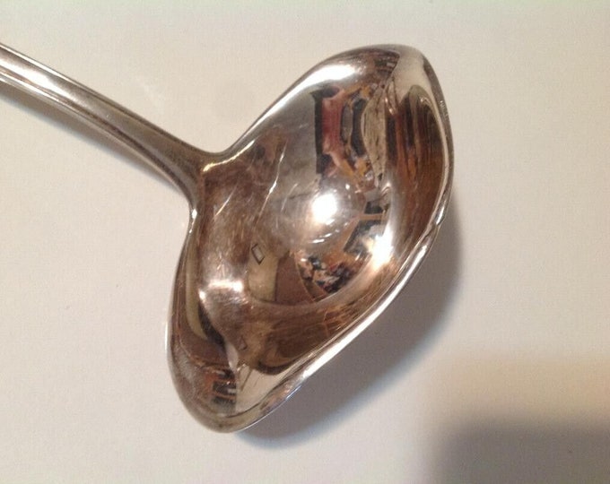 Gravy and Sauce Ladle Bsf/silver Plate Double Spout Spoon/silverplated ...