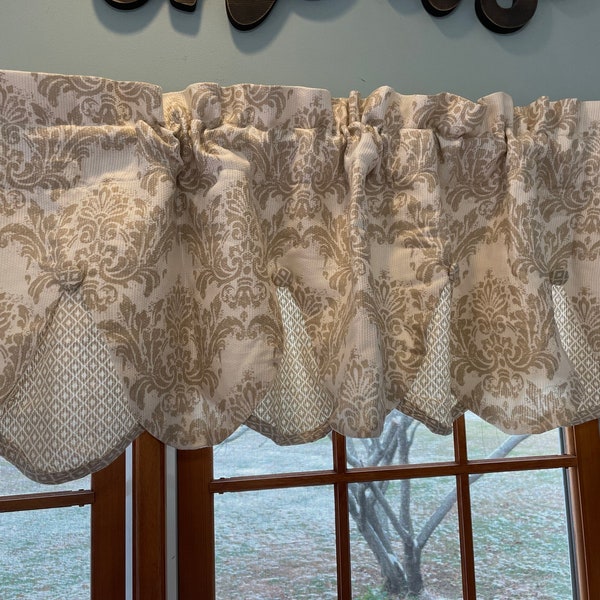 Window Valances With Buttons - Etsy