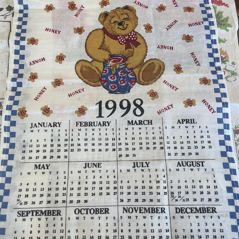 1986 Calendar - Etsy