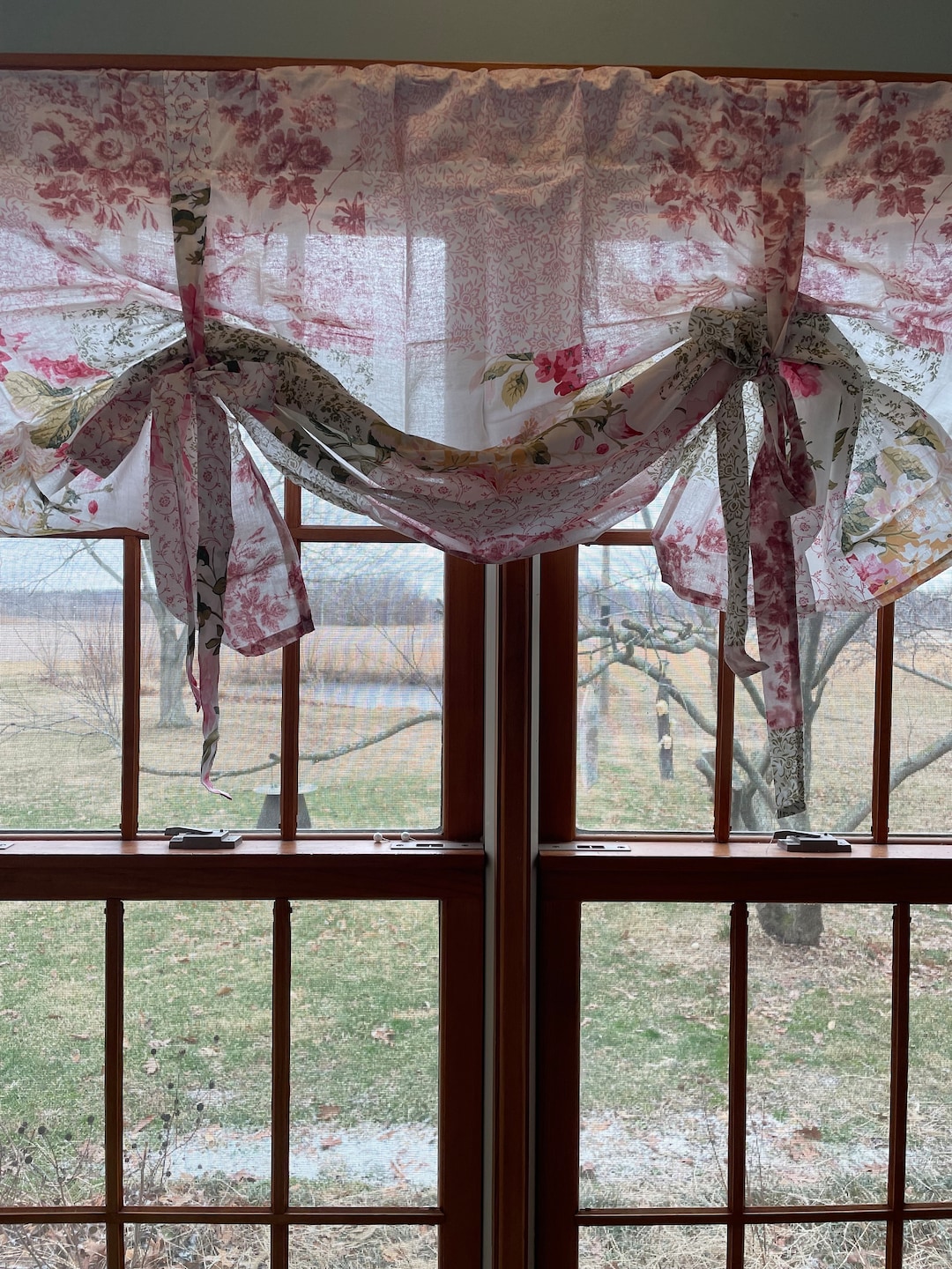 Curtain Valance by Laura Ashley in Floral “patchwork” Print Rose ...