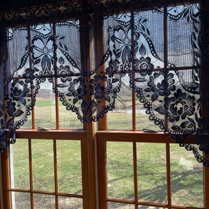 Choice of Vintage 1980s Netted Curtains Scalloped Swag - Etsy