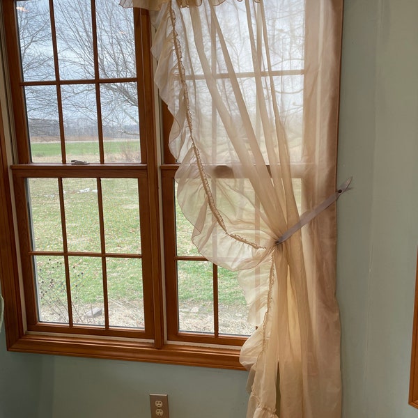 Ruffled Priscilla Curtains - Etsy