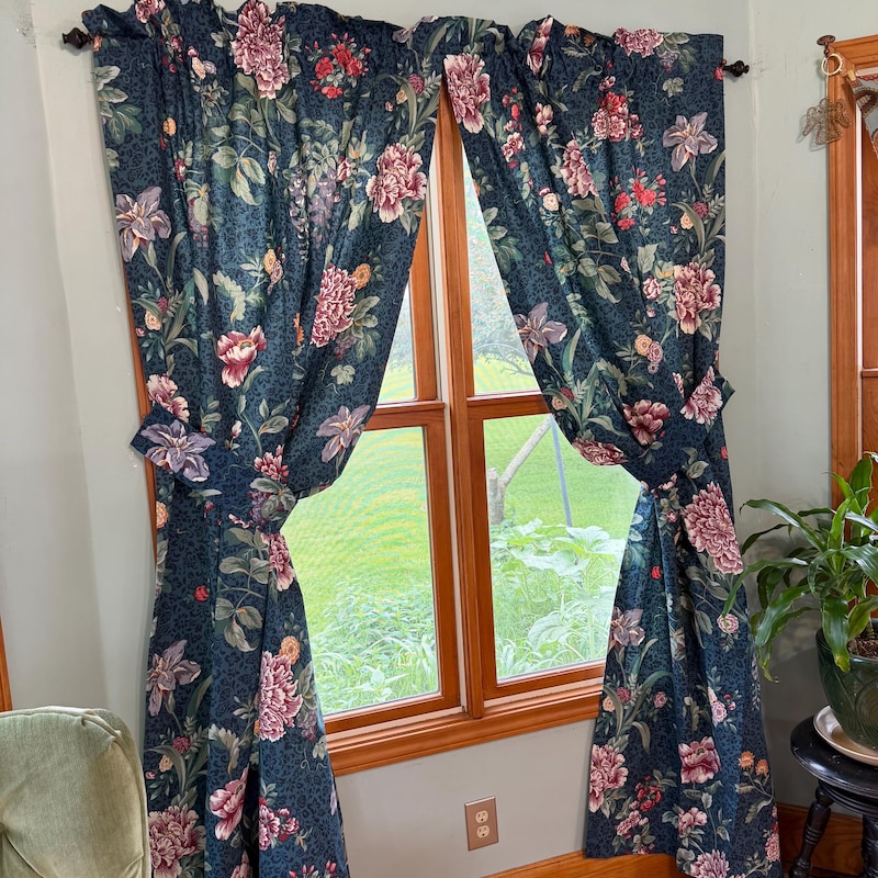 Peony Curtains Lined - Etsy