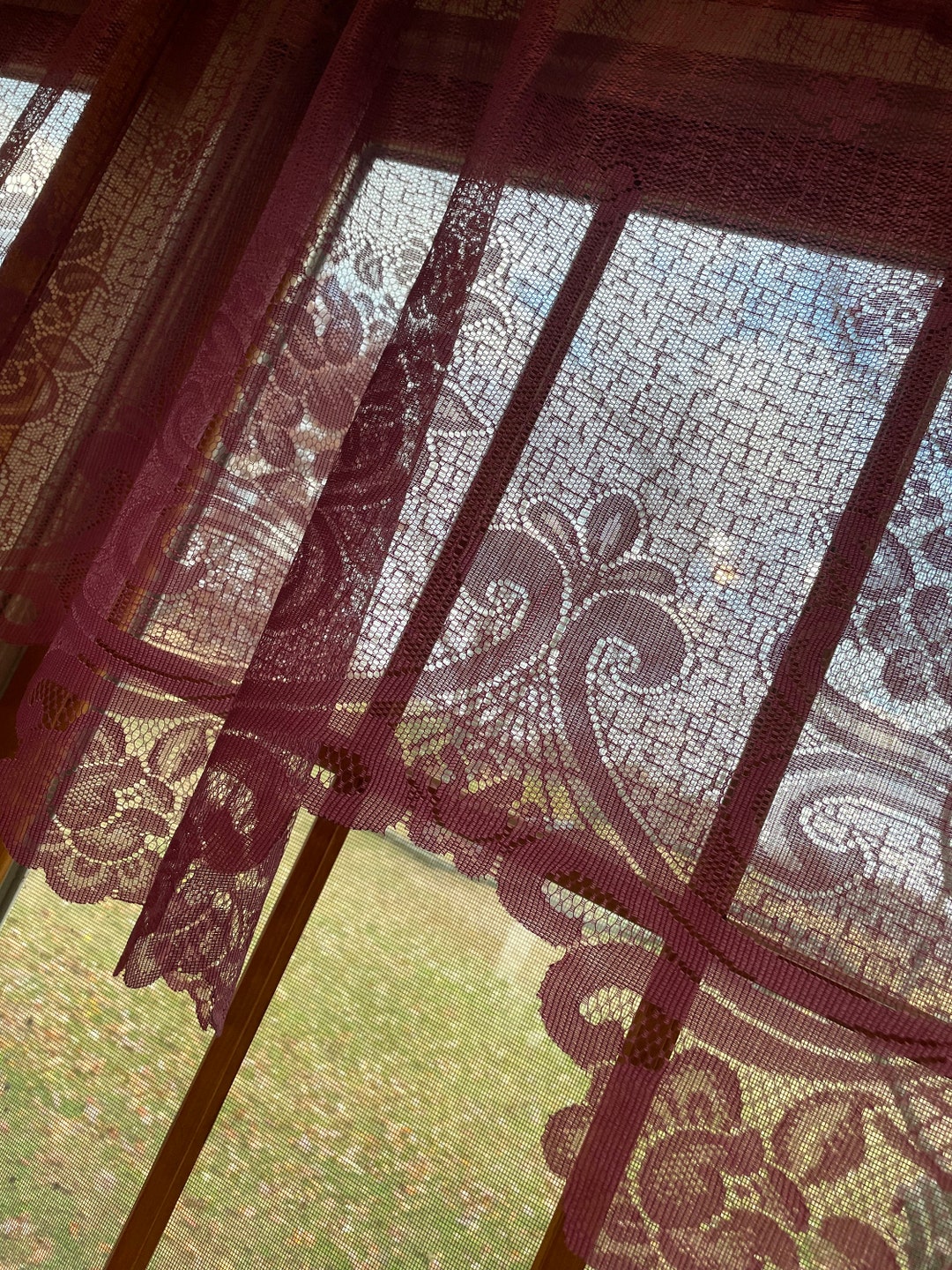 Choice of Vintage 1980’s Netted Curtains Scalloped Swag Valances Baby ...