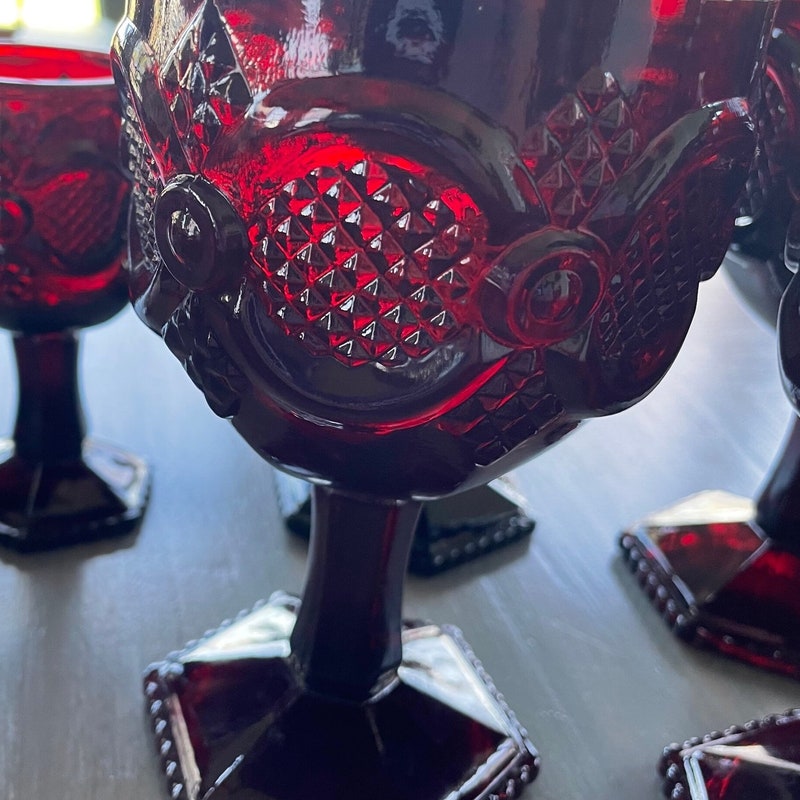 Red Wine Glasses - Etsy