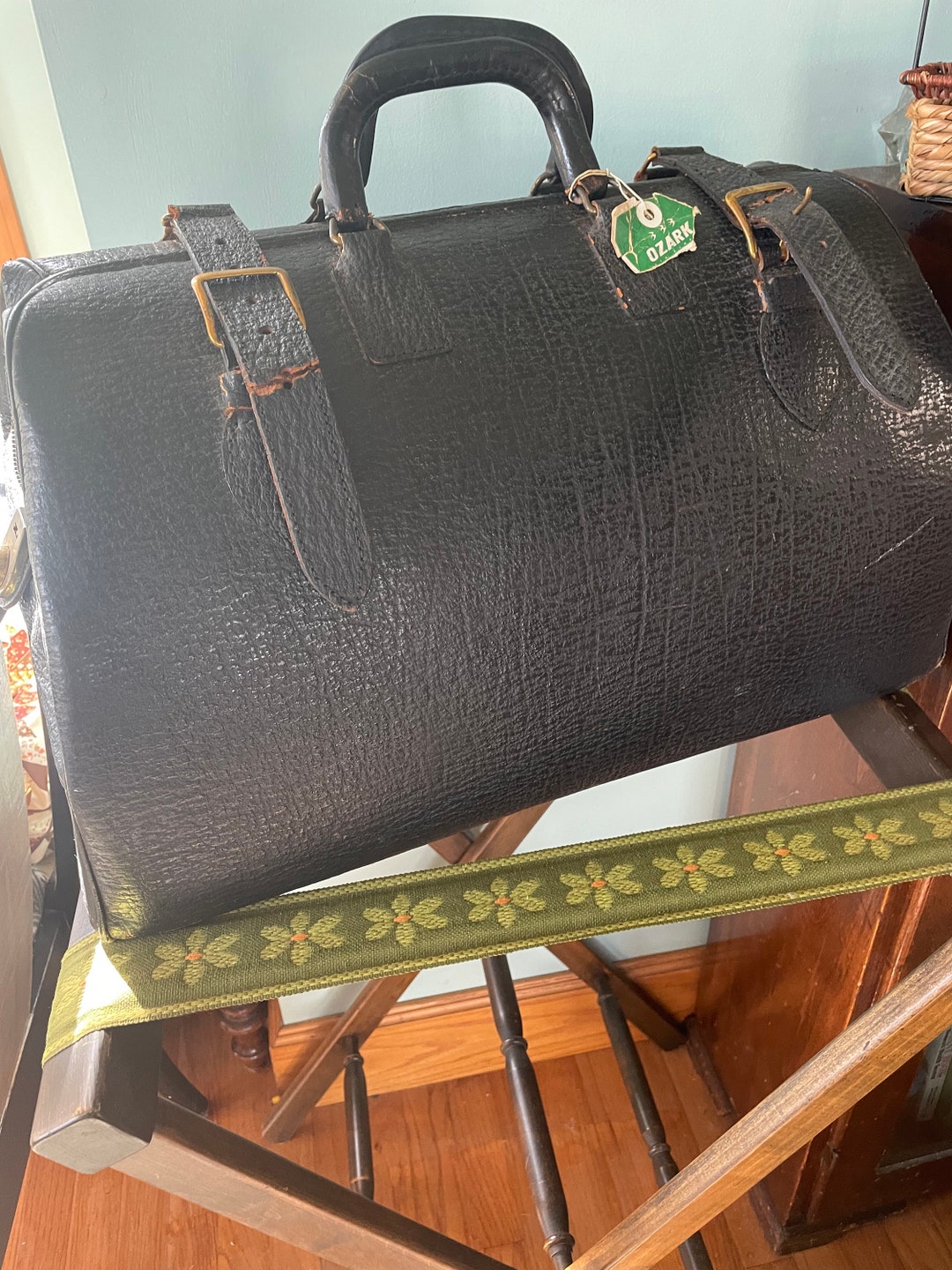 Vintage Doctors Valise Antique Suitcase in Bonded Leather - Etsy