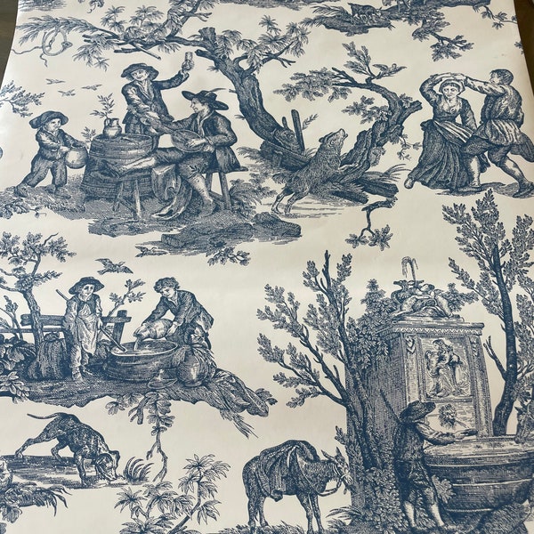 Toile Wallpaper - Etsy