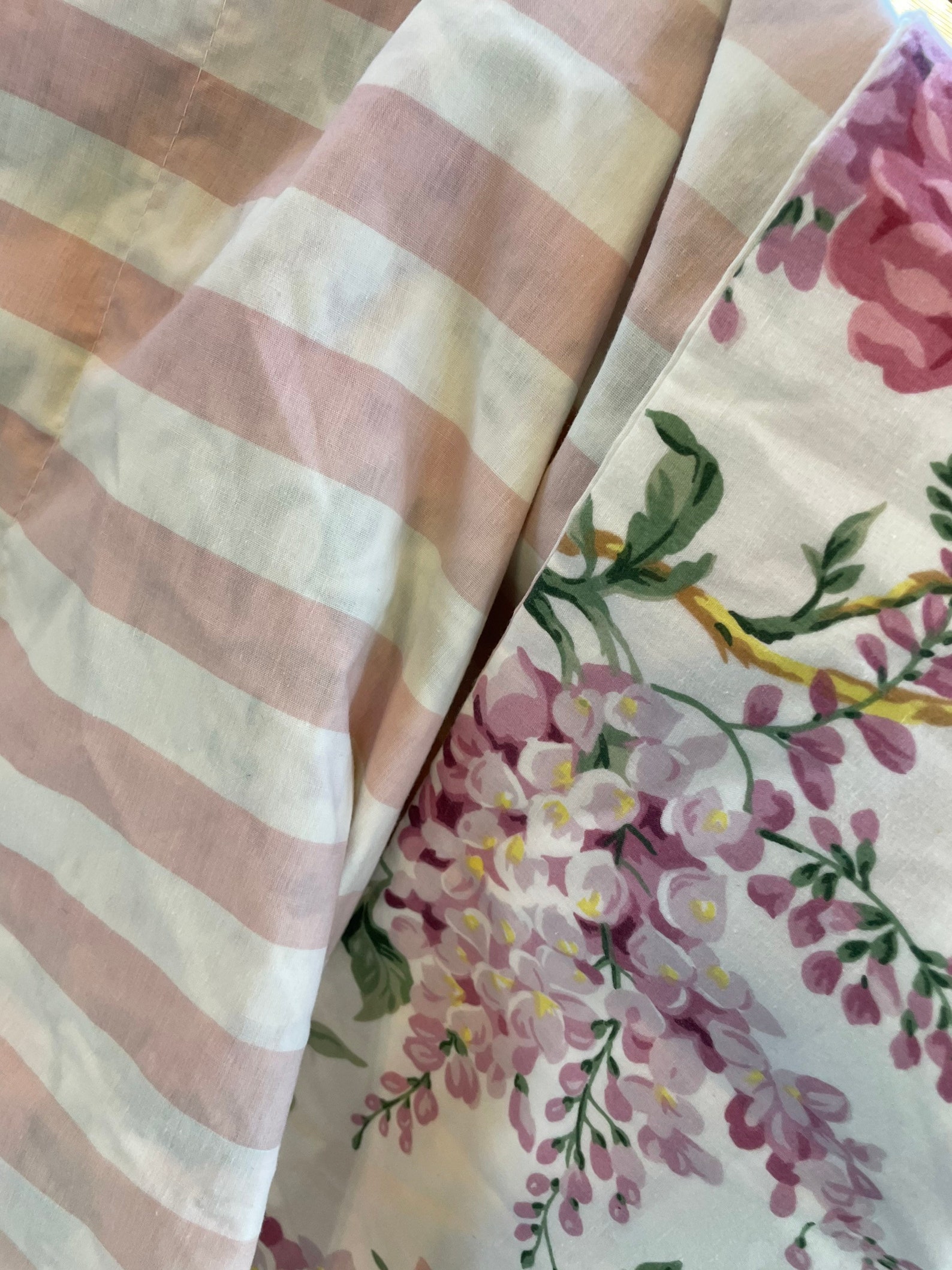 Choice of Shabby Chic Roses Balloon Valance Pair or Reversible - Etsy