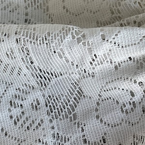 Beautiful Vintage 90’s Lace Pillow Shams With Ruffled Edges in Open Weave Lace. 26”x19” French ...